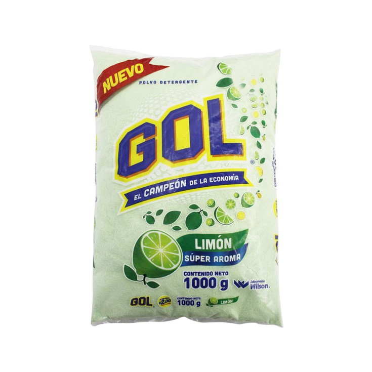 GOL DETERGENTE POLVO LIMON 1000G 20 | Almacenes El Ahorro